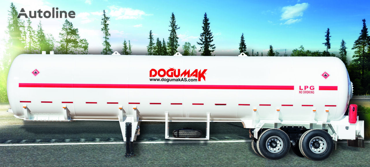 Nova Doğumak 45-60 M3 LPG SEMI TRAILER TRANSPORT TANKER TANDEM AXLE cisterna za gas