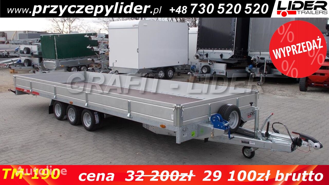 Nova Temared TM-190 przyczepa 588x211x30cm, Carplatform 6021S prikolica sa ravnom platformom