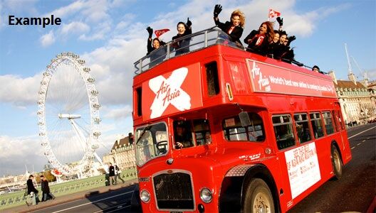 British Bus Tourist City Sightseeing open top traditional & modern London bu dvospratni autobus