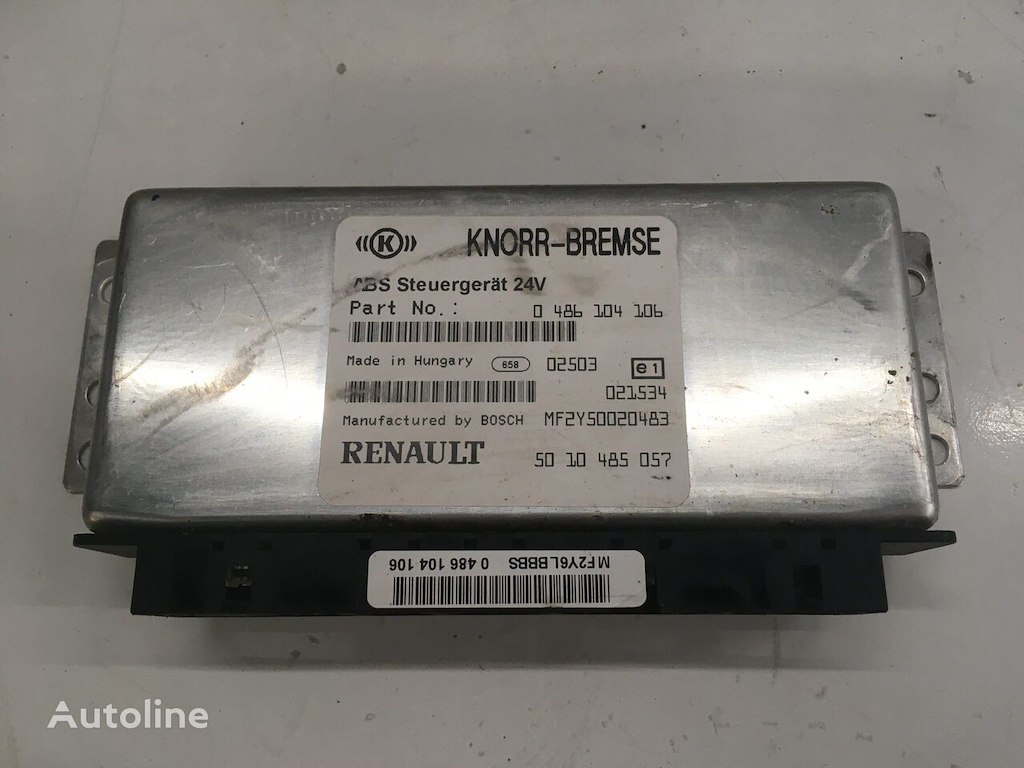 Knorr-Bremse Stuurkast ABS 5010485057 upravljačka jedinica za Renault Premium kamiona