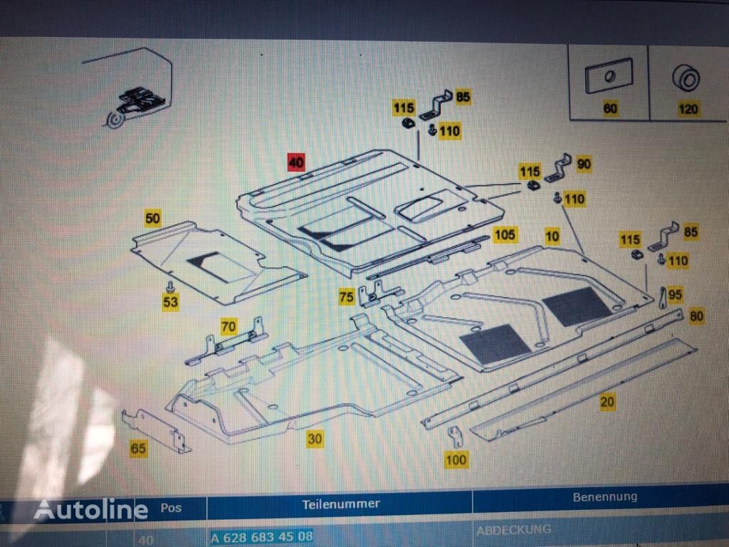 Mercedes-Benz A6286832915. oblaganje za Mercedes-Benz autobusa
