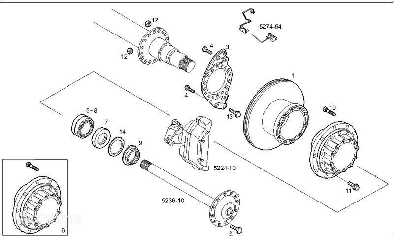 IVECO 7186804 glavčina za IVECO STRALIS EURO STAR EURO TECH kamiona