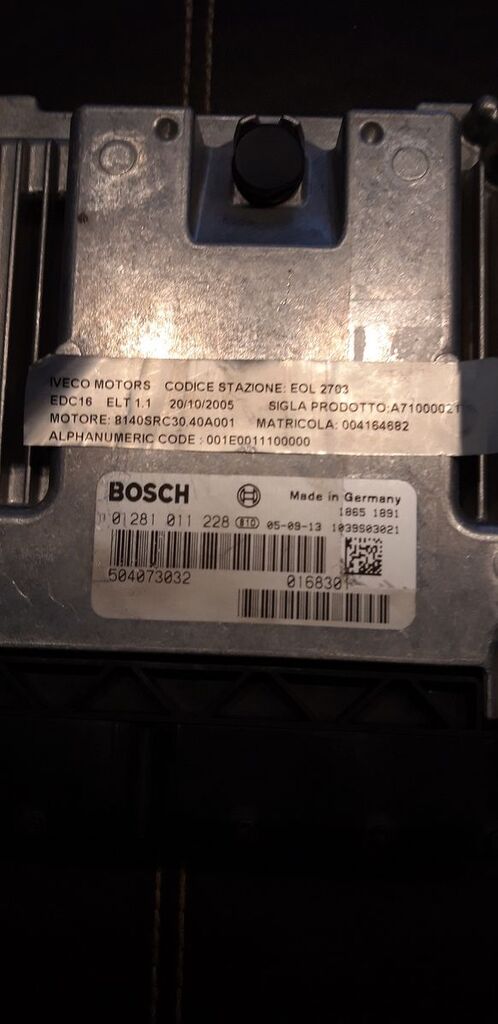 Bosch 0281011228 504073032 upravljačka jedinica za IVECO Daily kamiona