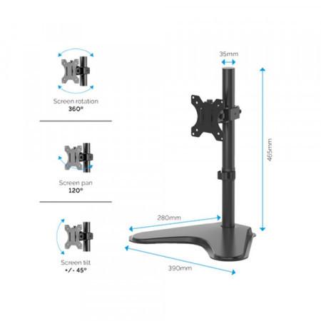 Fellowes nosač monitora professional freestanding series single 8049601 ( F279 )