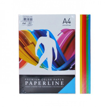 Fotokopir papir A4/80g mix neon 1/250 ( 2431 )