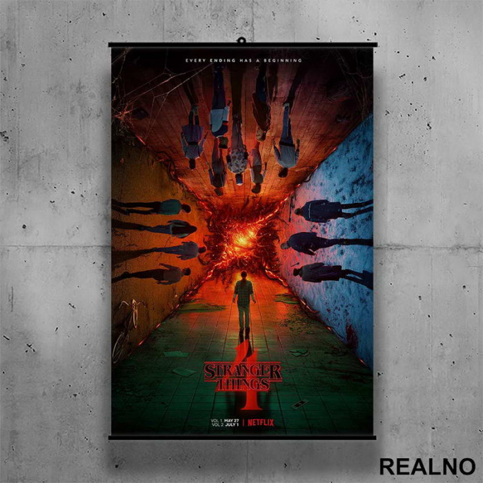 PORTAL - STRANGER THINGS - POSTER SA NOSAČEM