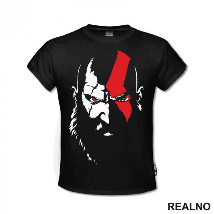 FACE - KRATOS - GOD OF WAR - MAJICA