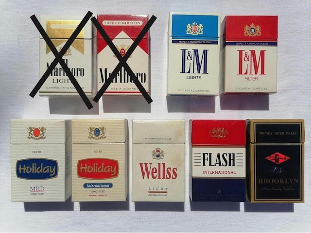 Prazne tvrde kutije za cigarete - 1 kom