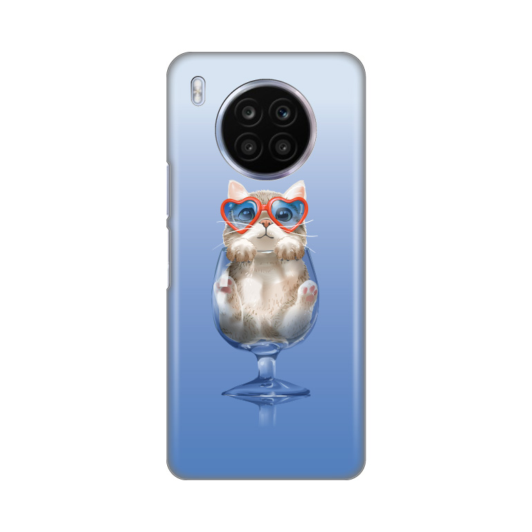 Maska Silikonska Print za Honor 50 lite/Nova 8i Funny Cat