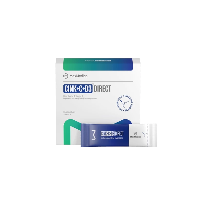 Cink + C + D3 Direct 20 kesica MaxMedica