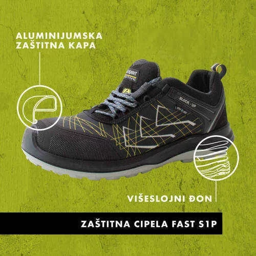 Zaštitna cipela plitka FAST S1P-vel.36
Zaštitna cipela plitka FAST S1P-vel.36