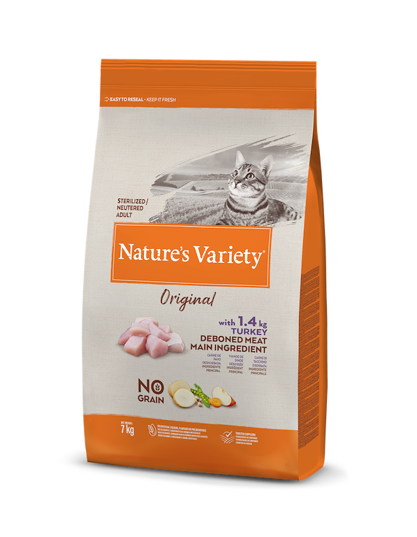 Nature’s Variety Original GF Cat Adult Sterilised Ćuretina 1.25KG