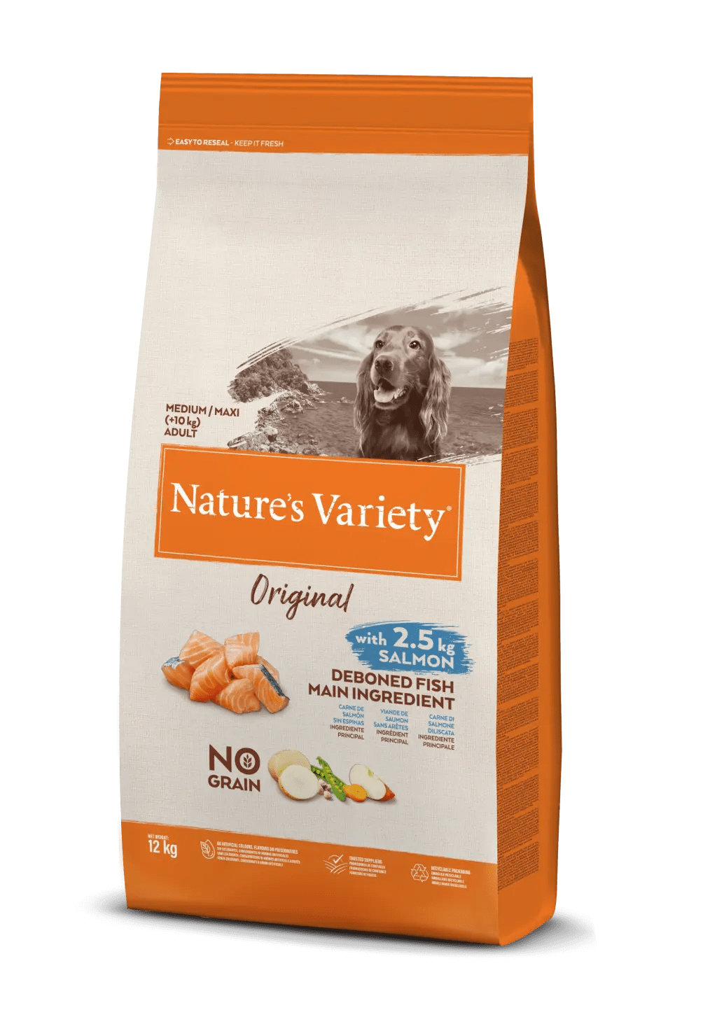 Nature’s Variety Original GF Dog Adult M/L Losos 2KG