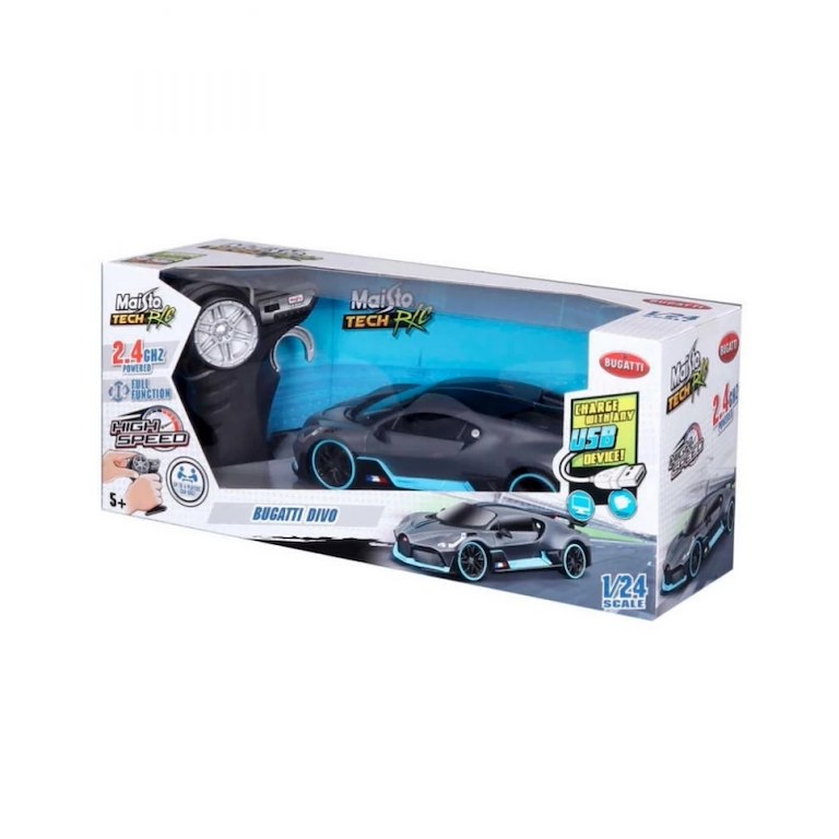 AUTOMOBIL R/C MAISTO 1:24 PREMIUM BUGATTI DIVO USB TECH RC