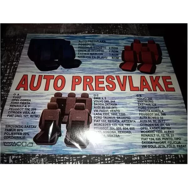 Prodavnica - Presvlake za auto univerzalne presvlake