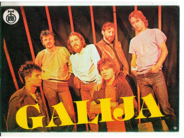 GRUPA GALIJA - reklamna razglednica uz treći album