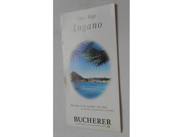 Bucherer City Map Lugano - Stara mapa