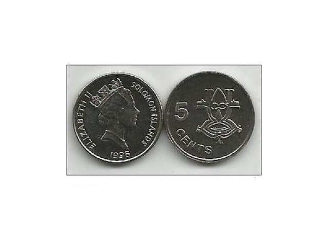 Solomon Islands 5 cents 1996. UNC