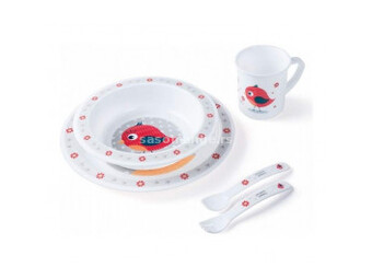 CANPOL BABY set za hranjenje 4/401_red- BIRD