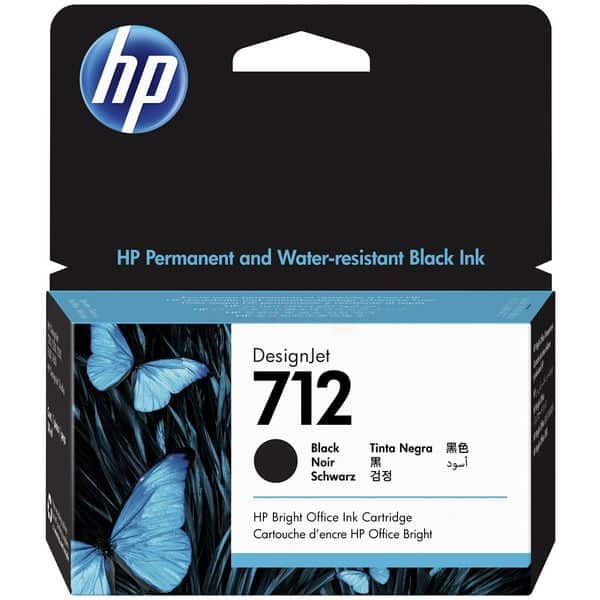 HP Kertridz No.712 Black 38 ml (3ED70A)