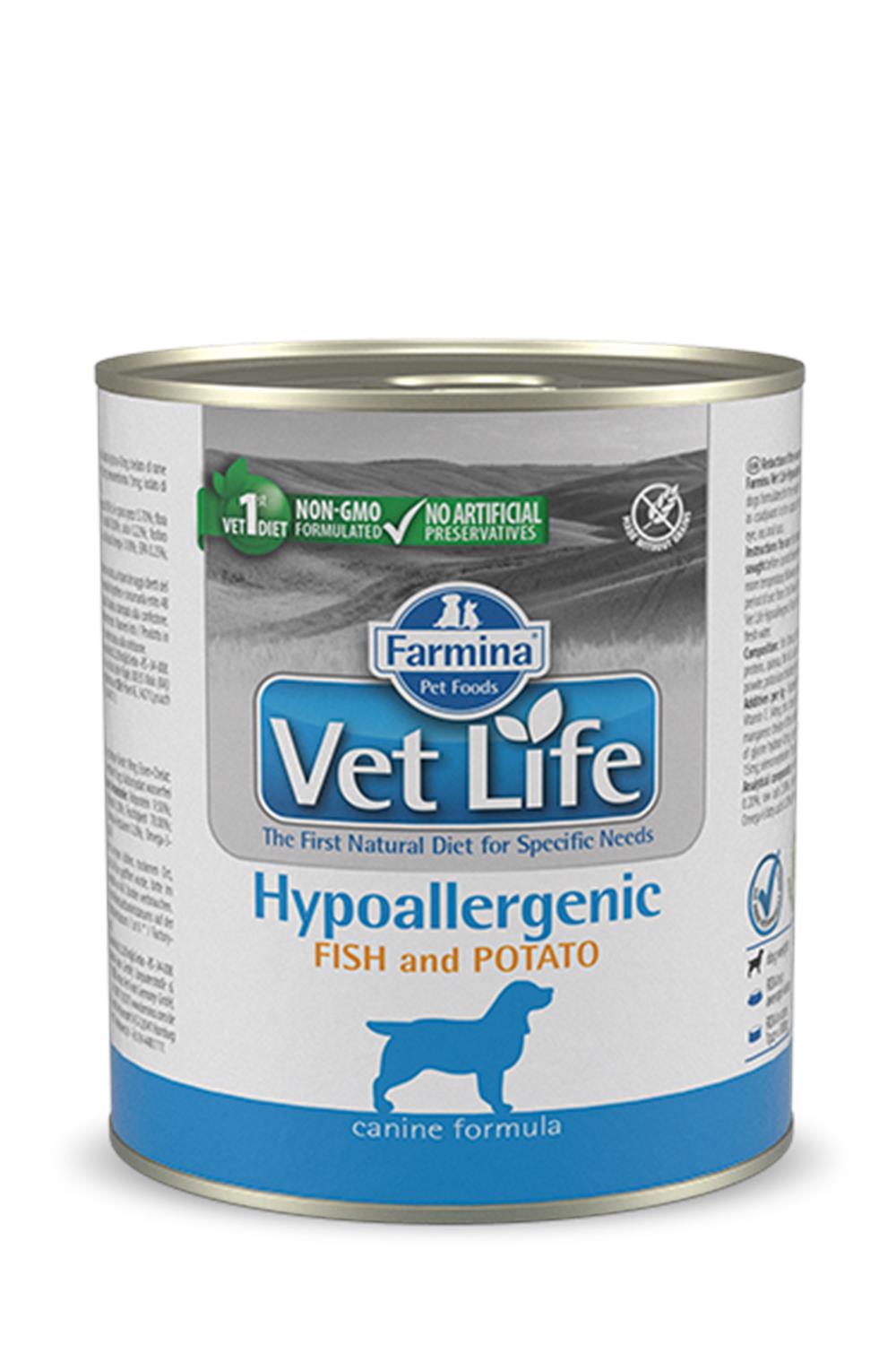 VET LIFE ND DOG HYPOALLERGENIC FISH&POTATO 300G