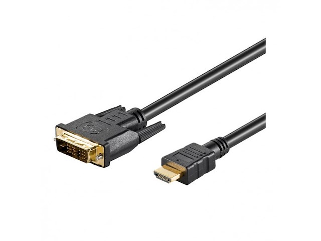 Kabl HDMI muški-DVI-D muški 5.0m
