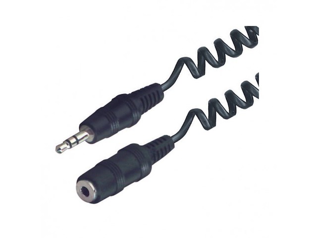 Kabl 3.5mm stereo muški-3.5mm stereo ženski spiralni 5.