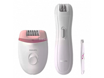 PHILIPS Epilator BRP506/00 Bela/Roze, Disk, 2 brzine