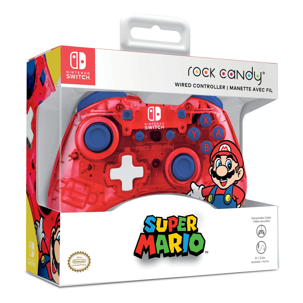 Nintendo Switch Wired Controller Rock Candy Mini Mario