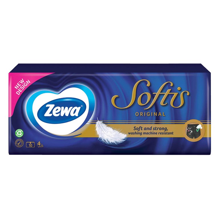 Zewa Soft papirne maramice 10 pakovanja