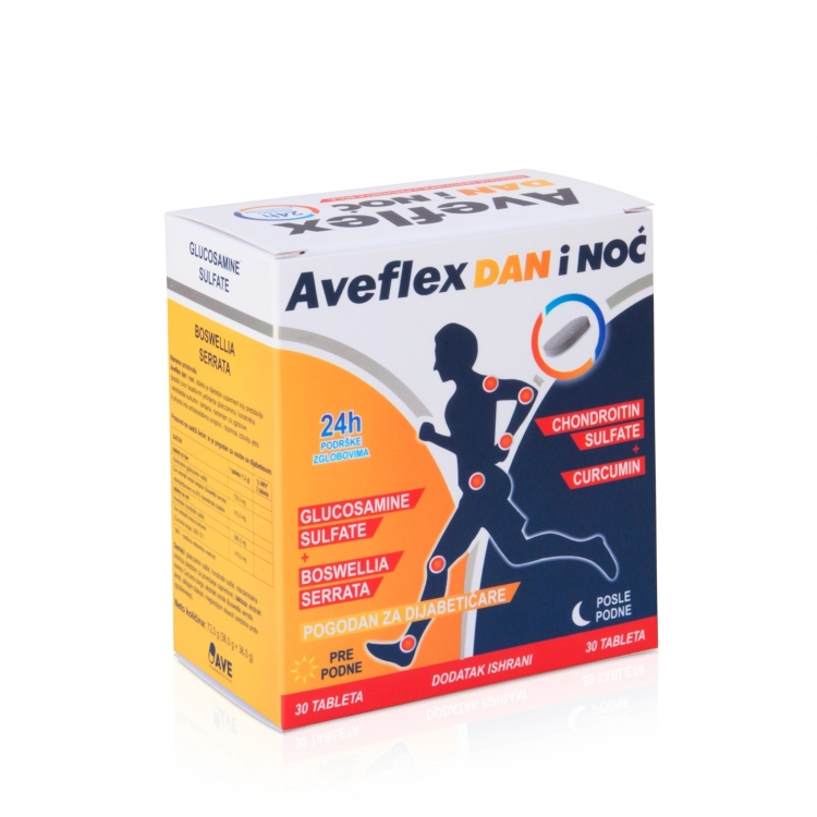 Aveflex Dan i noć tableta - 30 tableta za dan i 30 tableta za noć