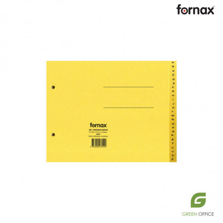 Pregradni karton A5 Fornax od A do Ž žuti