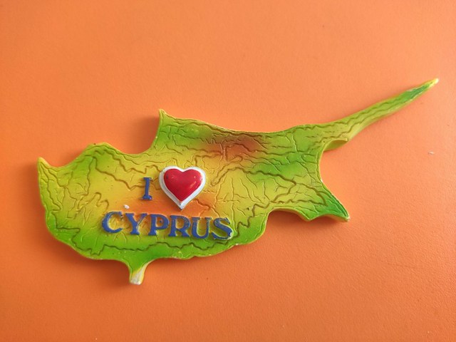 Magnet za frižider Kipar ostrvo mapa