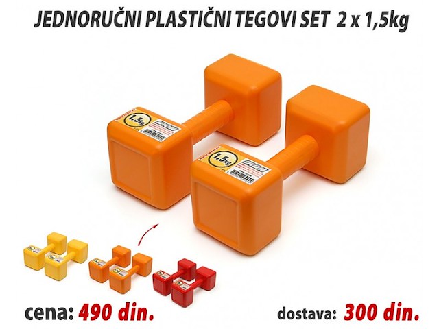 Tegovi /bučice 2 x 1.5kg tegovi / tegovi 3kg tegovi set