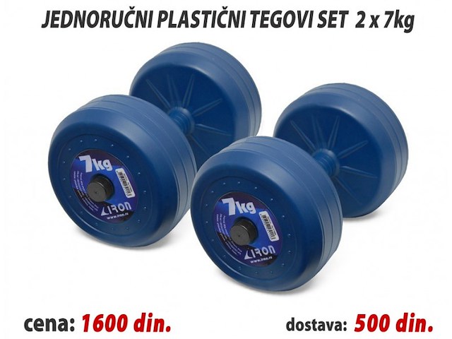 Tegovi / bučice 2x 7kg tegovi / tegovi 14kg tegovi set