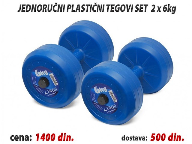 Tegovi / bučice 2x 6kg tegovi / tegovi 12kg tegovi set