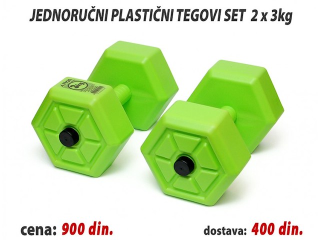 Tegovi / bučice 2 x 3kg tegovi / tegovi 6kg tegovi set