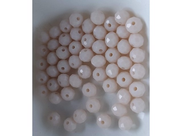 (A738) Facetirane rondel perle mat bez 50kom