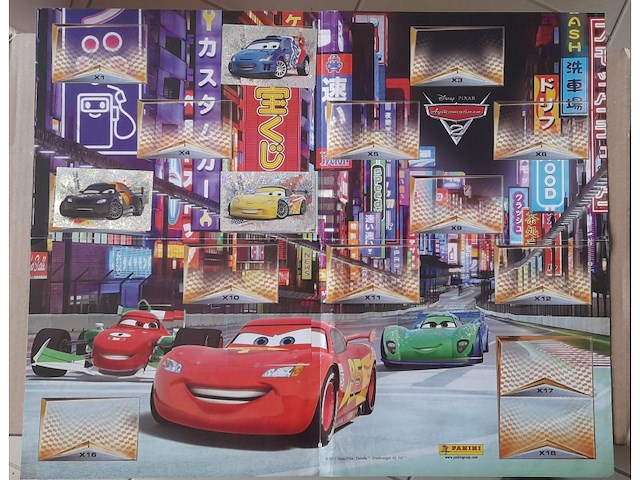 Cars 2 Pixar, Panini, Poster iz albuma, Delimično pun