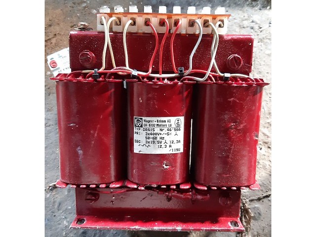 Transformator trofazni 3x19.5V