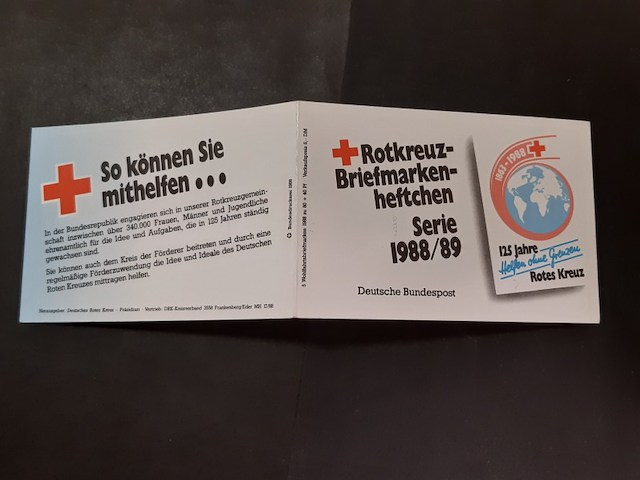 Nemačka 1988. Karnet Crveni Krst # Žig. komplet