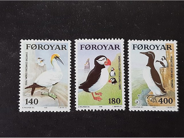 Marke 1819 Foroyar ptice cela serija