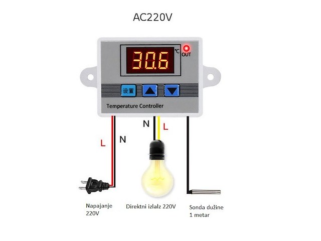 Digitalni termostat XH-W3002 ( -50 do 110 )