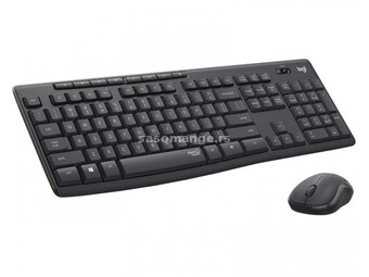 LOGITECH MK295 Silent Wireless Combo YU tastatura + miš crna