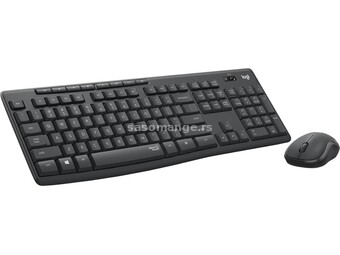 LOGITECH MK295 Silent Wireless Combo US tastatura + miš crna