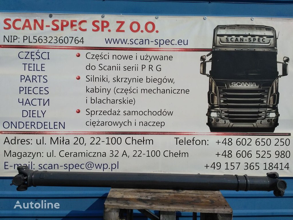 Priključno vratilo za Scania P R G tegljača