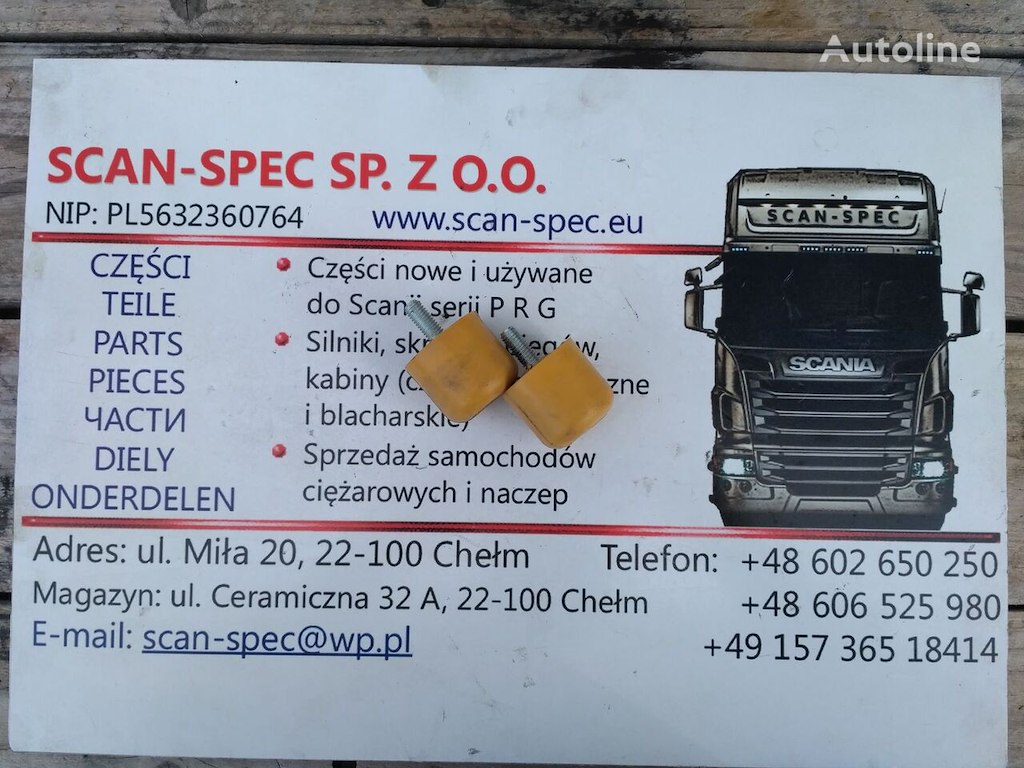 Odboje, ogranicznik zawieszenia Scania 2470166 za Scania P R G T tegljača