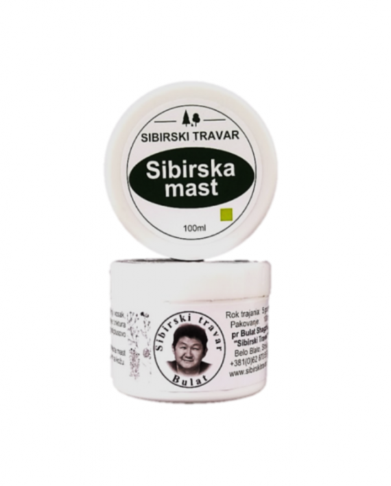 Sibirska mast za masnu kožu 100% prirodna 100 ml