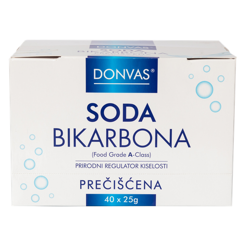 SODA BIKARBONA DONVAS® prečišćena, kesice 40x25g