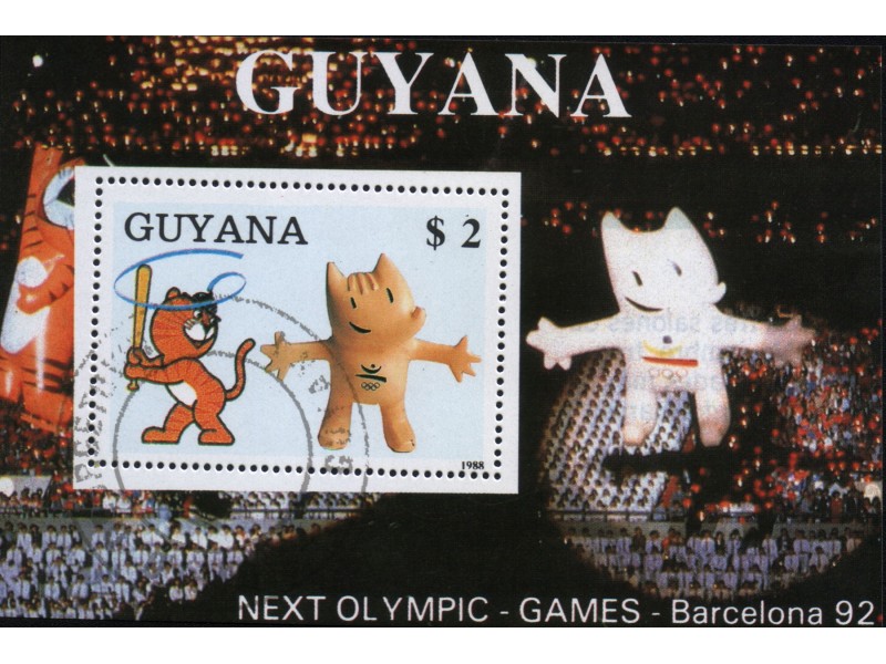 kt514w 15.feb1989 Guyana MiBl47-2796(-o-)